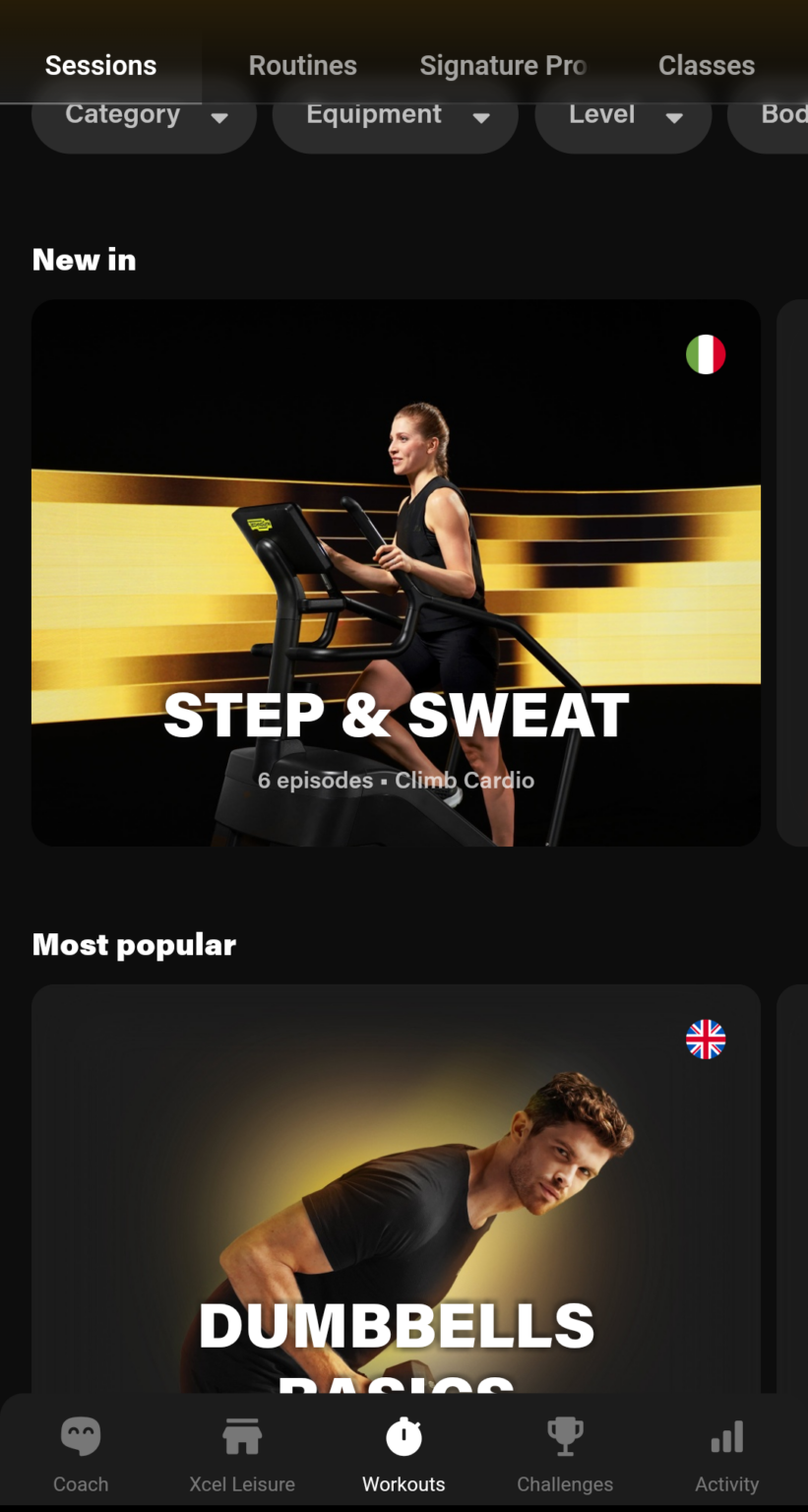 Lifestyles - New Technogym App – Now Available